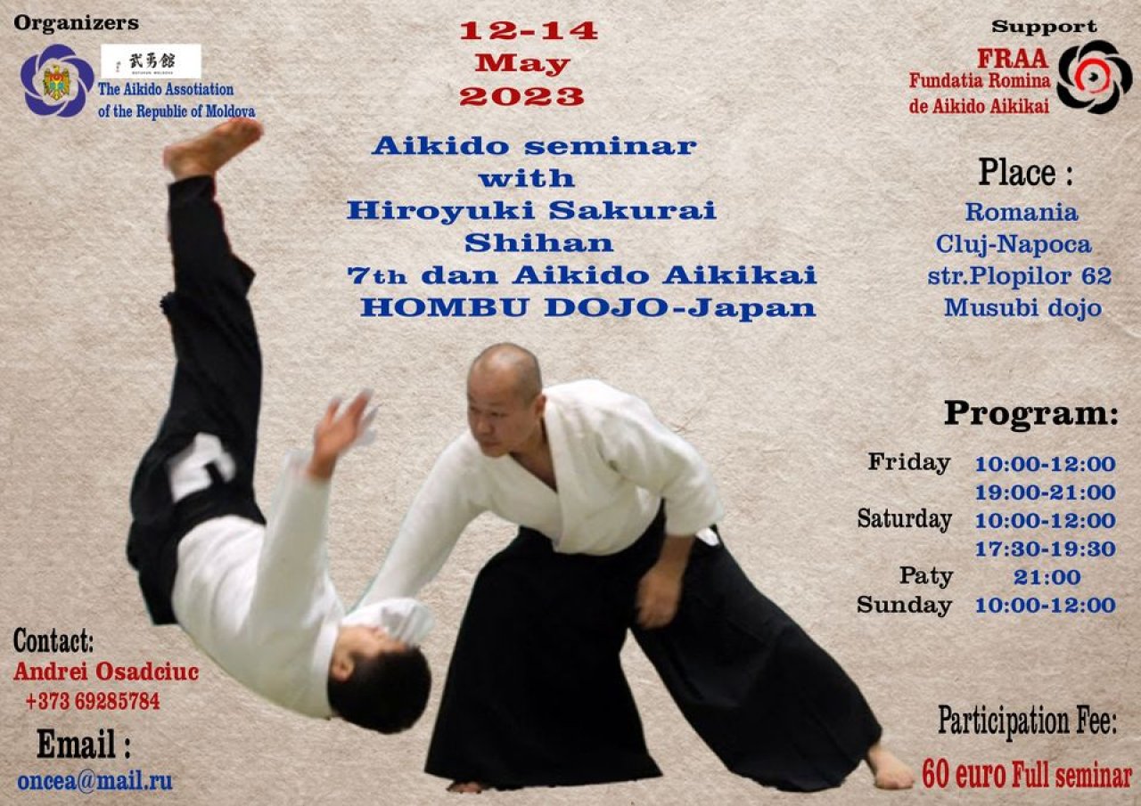 Aikido Seminar With Hiroyuki Sakurai Shihan 7th Dan Aikido Aikikai ...