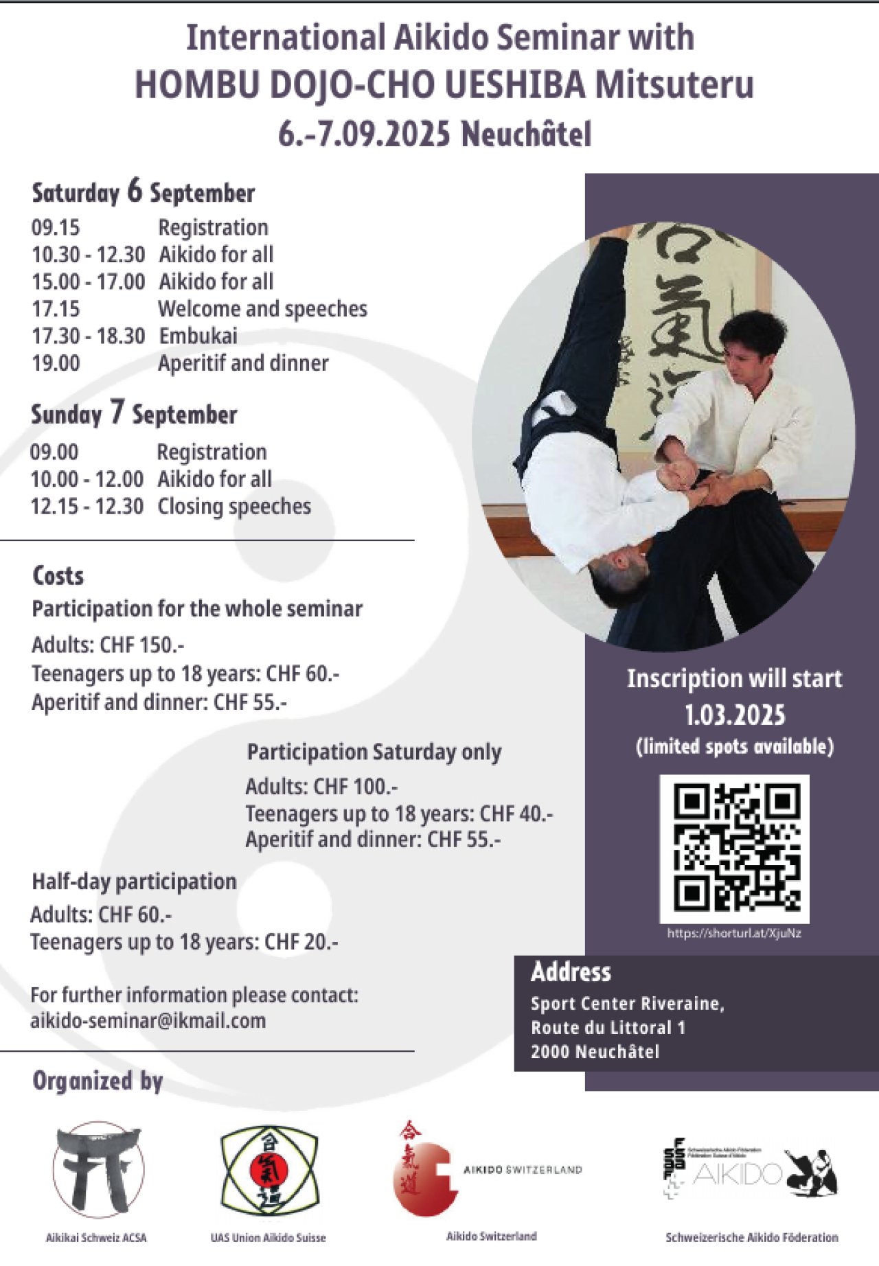 Umbrella Stage With Hombu Dojo Cho Ueshiba Mitsutero | AikidoTravel