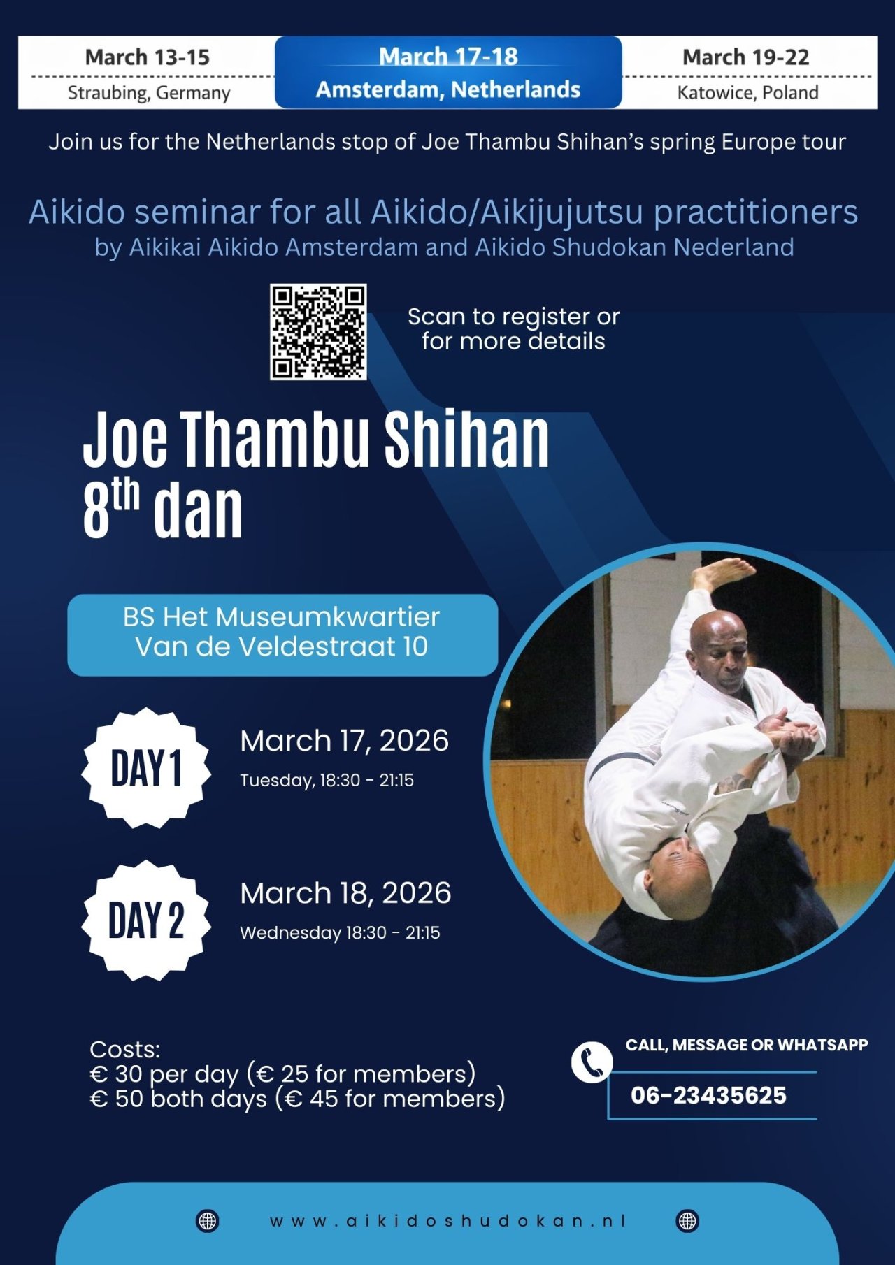 Joe Thambu Shihan Netherlands Seminar | AikidoTravel